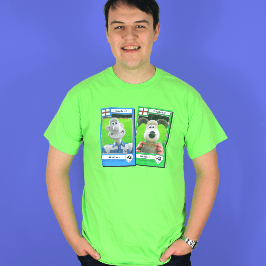 Wallace and Gromit - Football Stickers - T-Shirt - Apparel of Laughs
