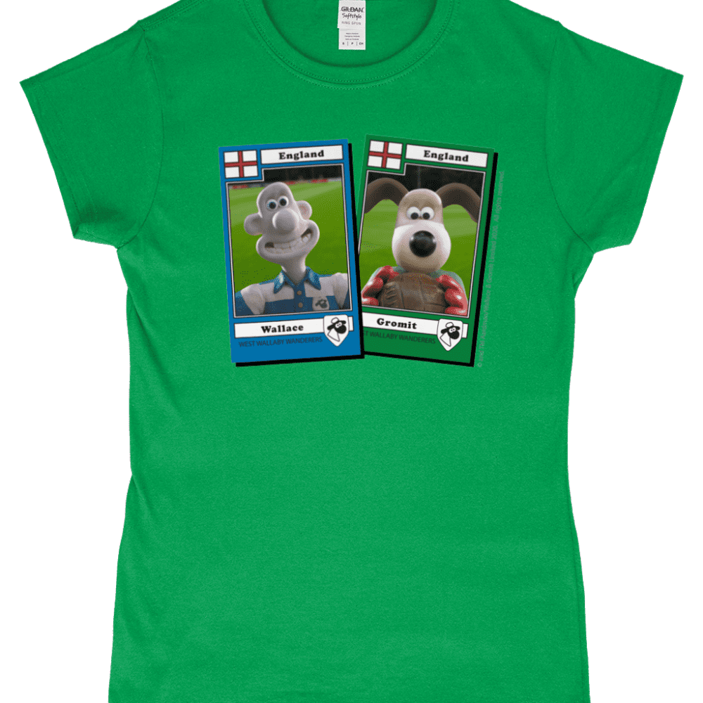 Wallace and Gromit - Football Stickers - Women's T-Shirt - Apparel of ...